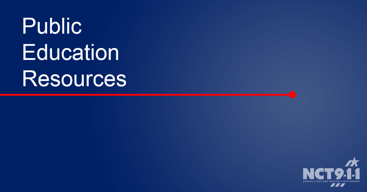 NCT9-1-1 Public Education Supplies